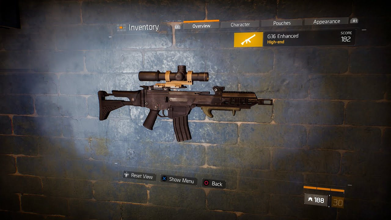 G36 Enhanced - High-end Weapon (182) - The Division - YouTube