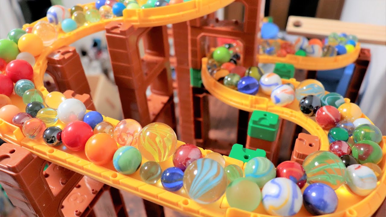 Marble Run Race Plasticine Colorful Holes ASMR Pop TubesMarble Run ...