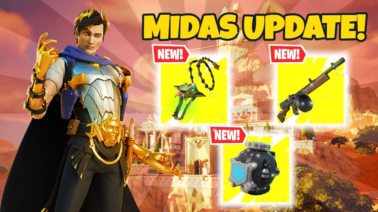 *NOVÝ* MIDAS UPDATE VE FORTNITE - YouTube