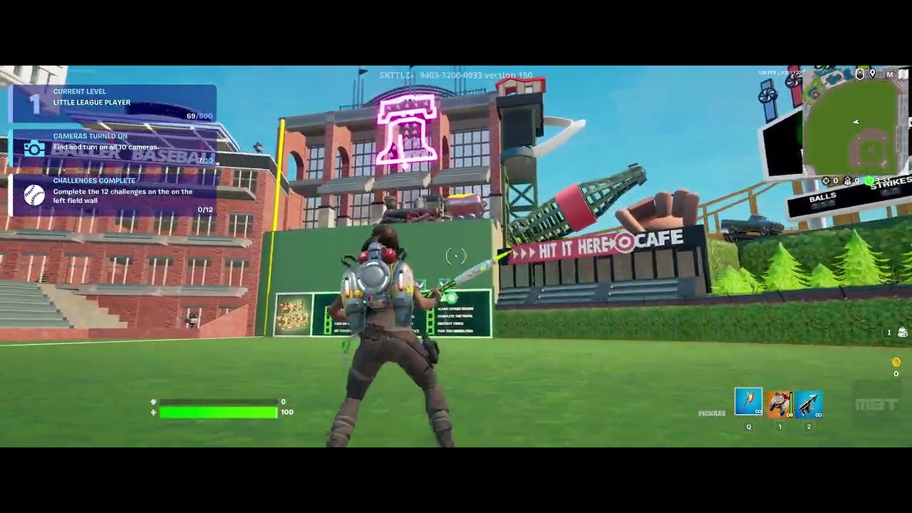 FORTNITE Baller Baseball - Stadium Mashup - TURN ON 10 CAMERAS TUTORIAL ...