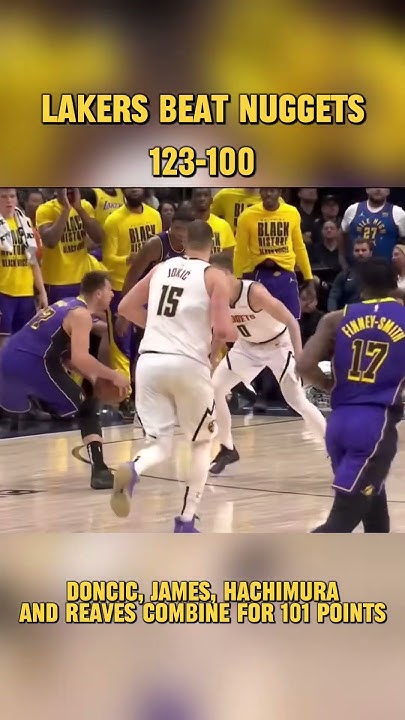 Lakers SNAP the Nuggets’ 9-game winning streak! - YouTube