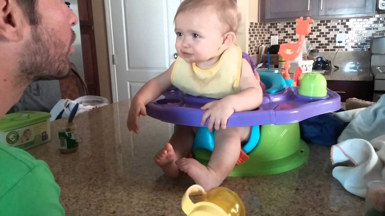 Funniest stinky feet laugh from baby Brynn - YouTube