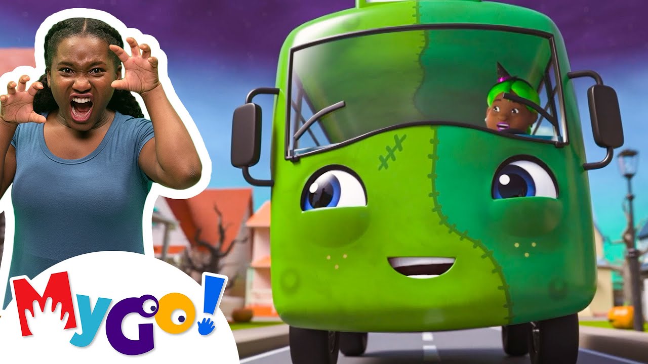 HALLOWEEN WHEELS ON THE BUS | Lellobee - Nursery Rhymes & Baby Songs ...