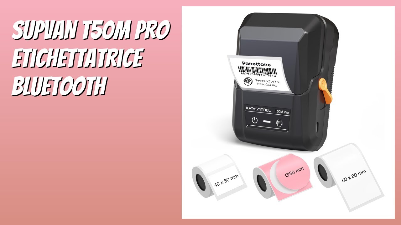 RECENSIONE (2026) : SUPVAN T50M Pro Etichettatrice Bluetooth. DETTAGLI ...
