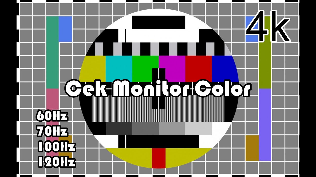 Test Color Monitor/TV - YouTube