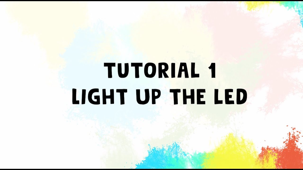 Explore TUAH Mini Robot tutorial #1: How to light up LED using ...