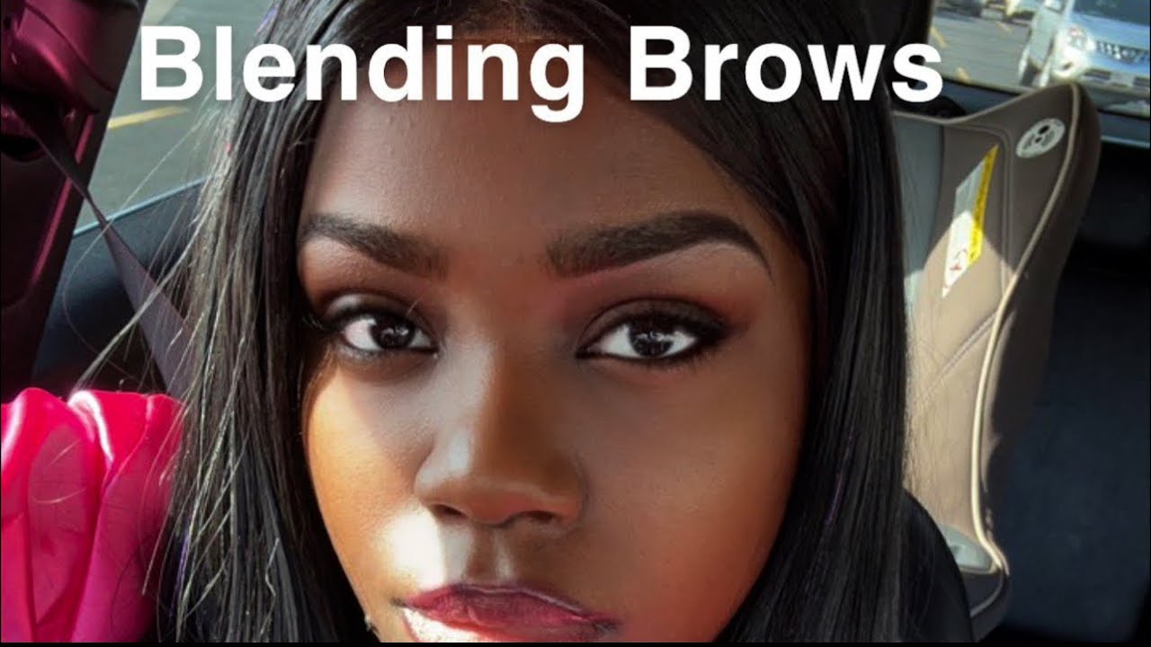 Blending brows | How I blend my eyebrows. - YouTube
