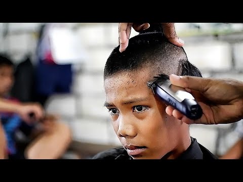 JUNIOR HIGH SCHOLL BUZZ CUT - YouTube