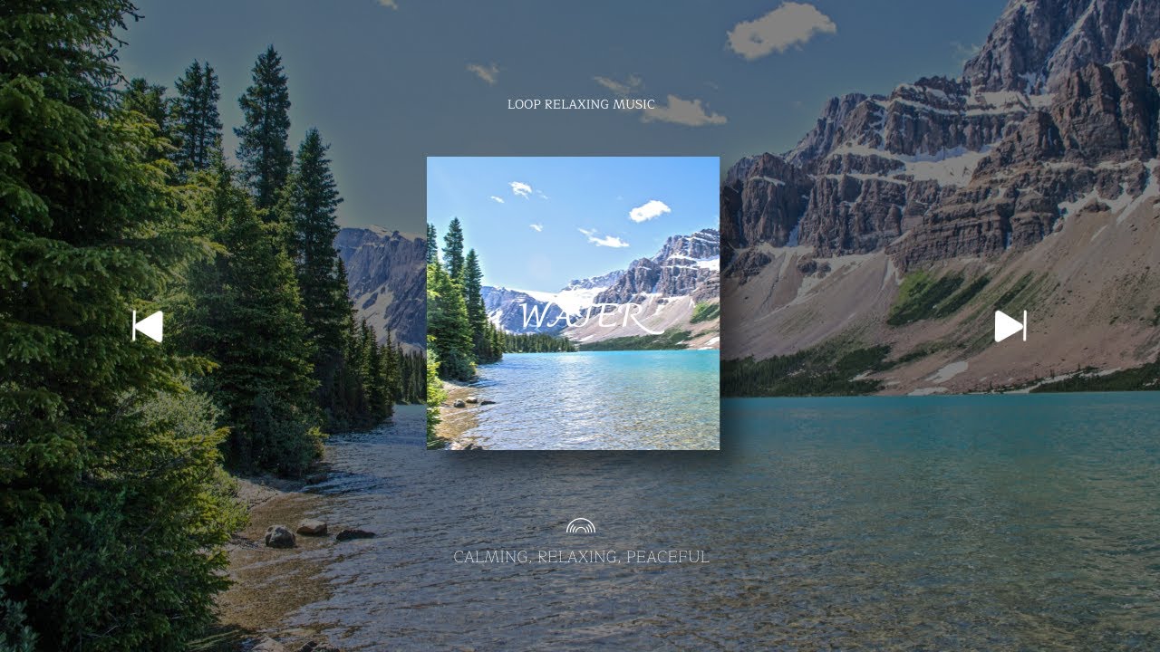 [차분한 음악] 생각에 잠기기 좋은 차분한 음악과 물소리 1시간 반복 재생 - YouTube