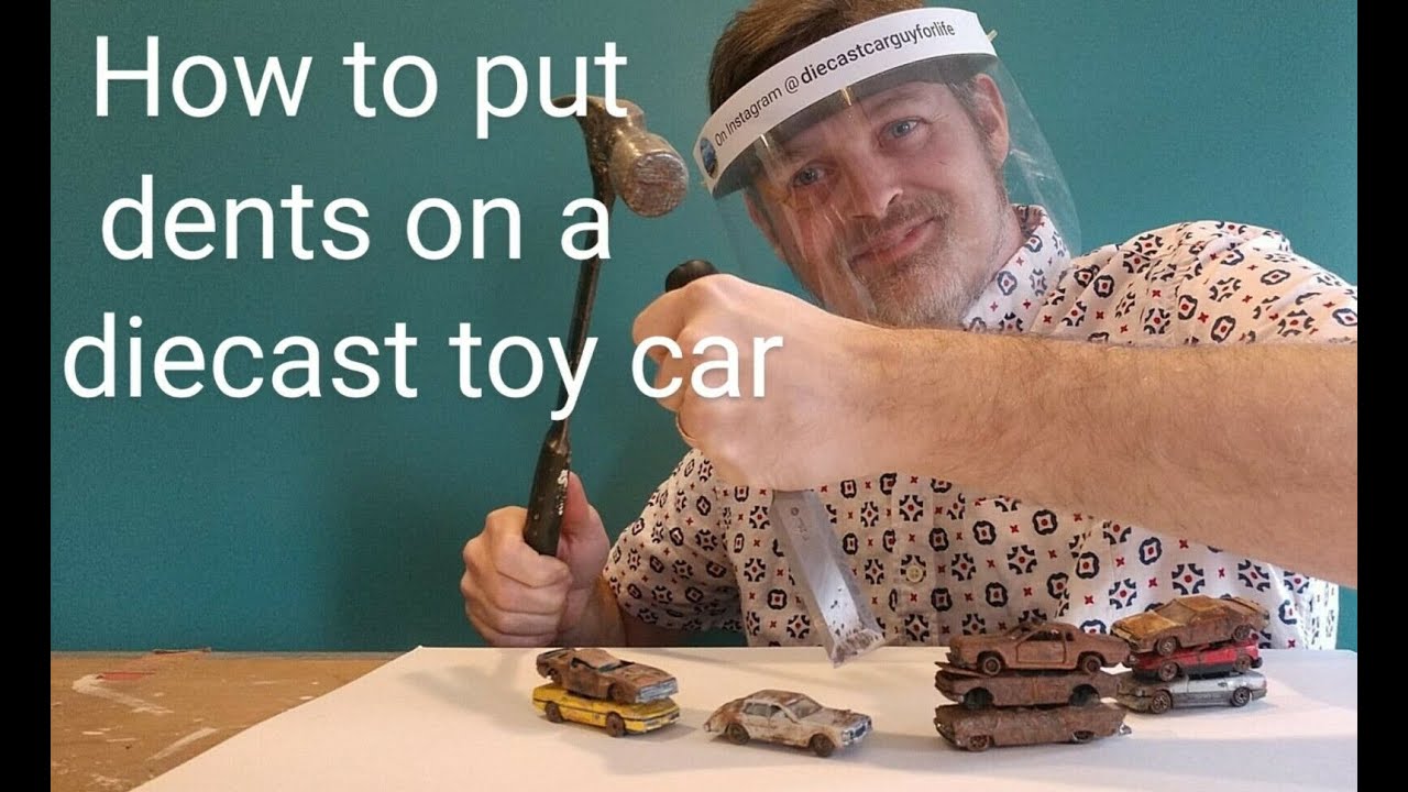 How to put dents on a die-cast toy car part 1 of a 4 part series, and ...