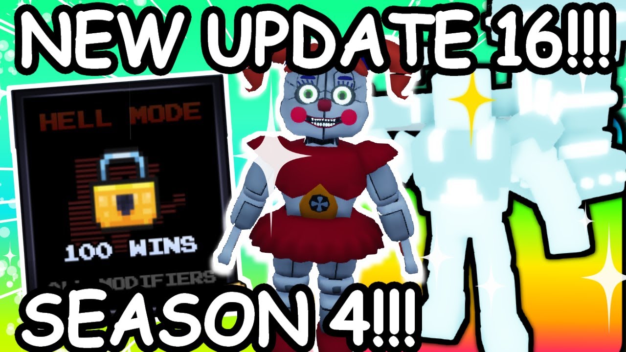 UPDATE 16!!! STREAMING NEW SEASON 4!!! | Five Nights TD Roblox - YouTube