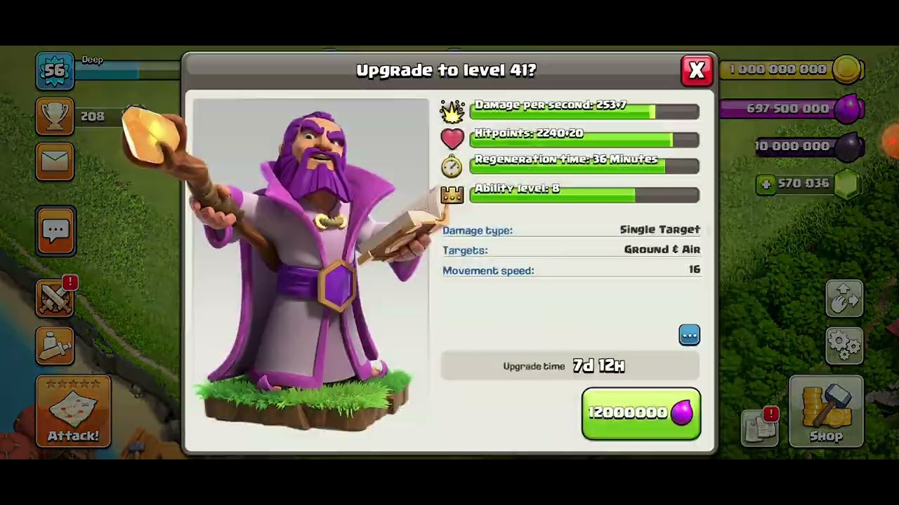Coc | Upgrading Grand Warden Level 1 to Level 80 - YouTube