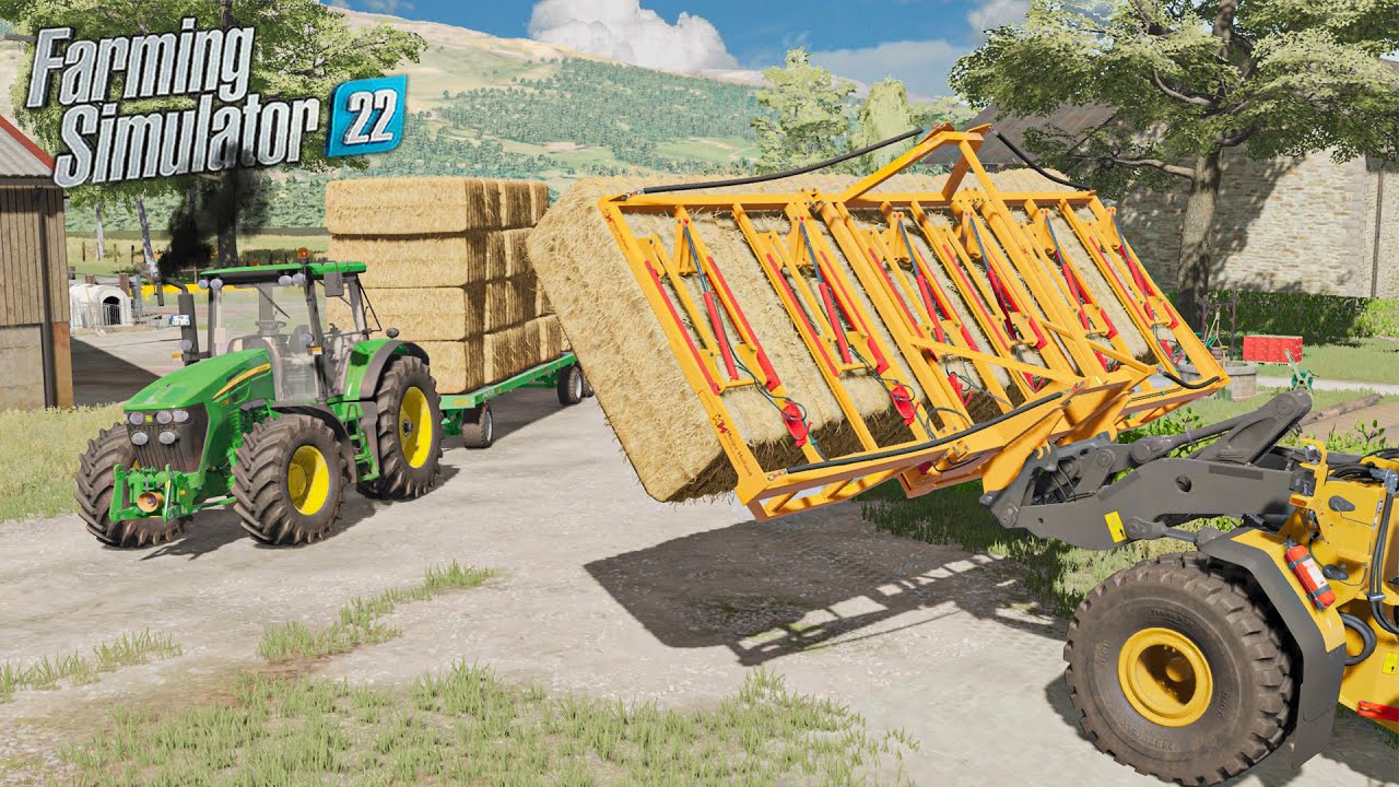 The Best Way to Collect and Store bales | FS 22 Full Realistic and ...