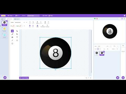 how to make a magic 8 ball in scratch!!! (part 1) - YouTube