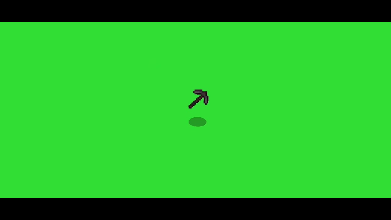 PICKAXE NETHERITE GREEN SCREEN - YouTube