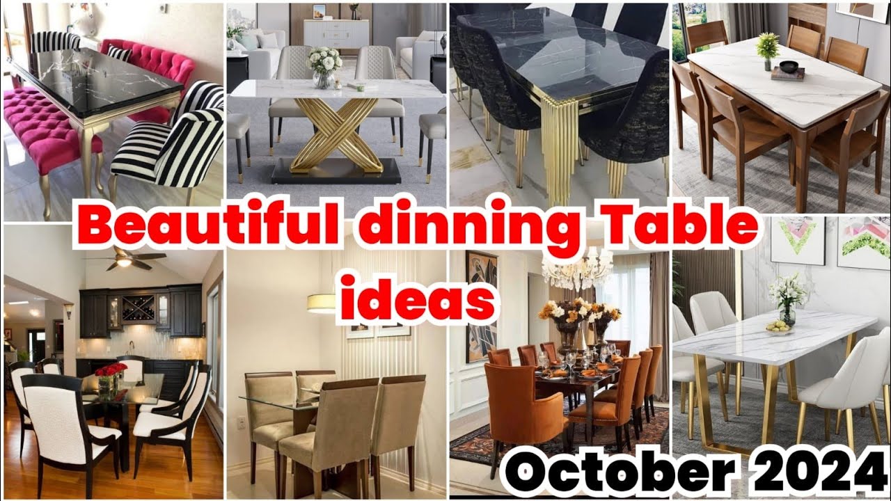 Beautiful Dining Table Ideas 2024!New Dining Table Designs For Your ...