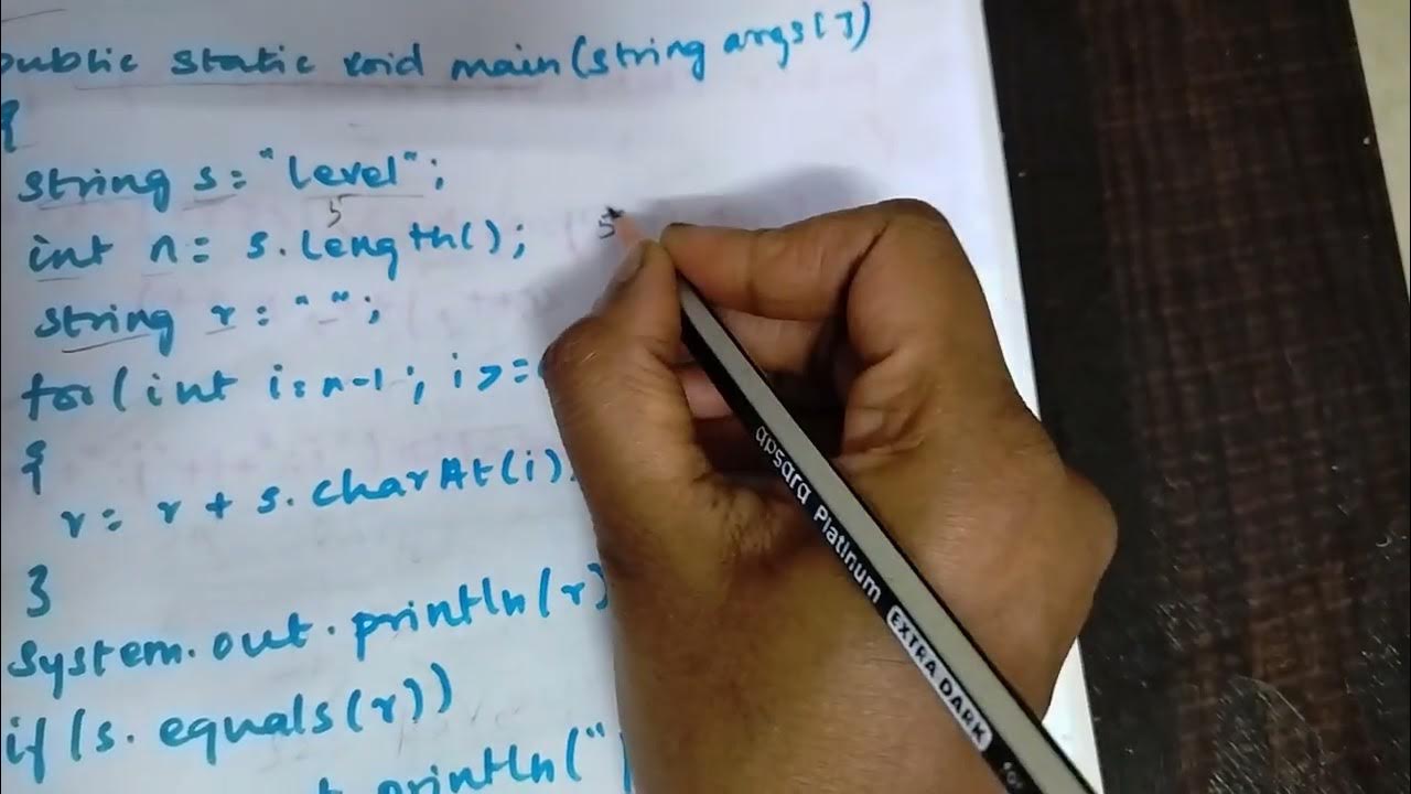 Java Interview Program To Check Whether A String Is Palindrome In Tamiljavainterview