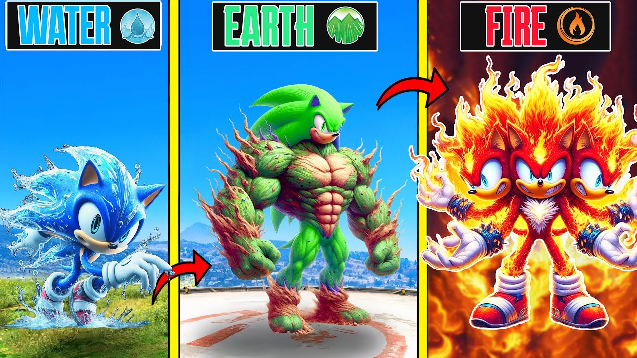 Upgrading to ELEMENTAL SONIC in GTA 5! - YouTube