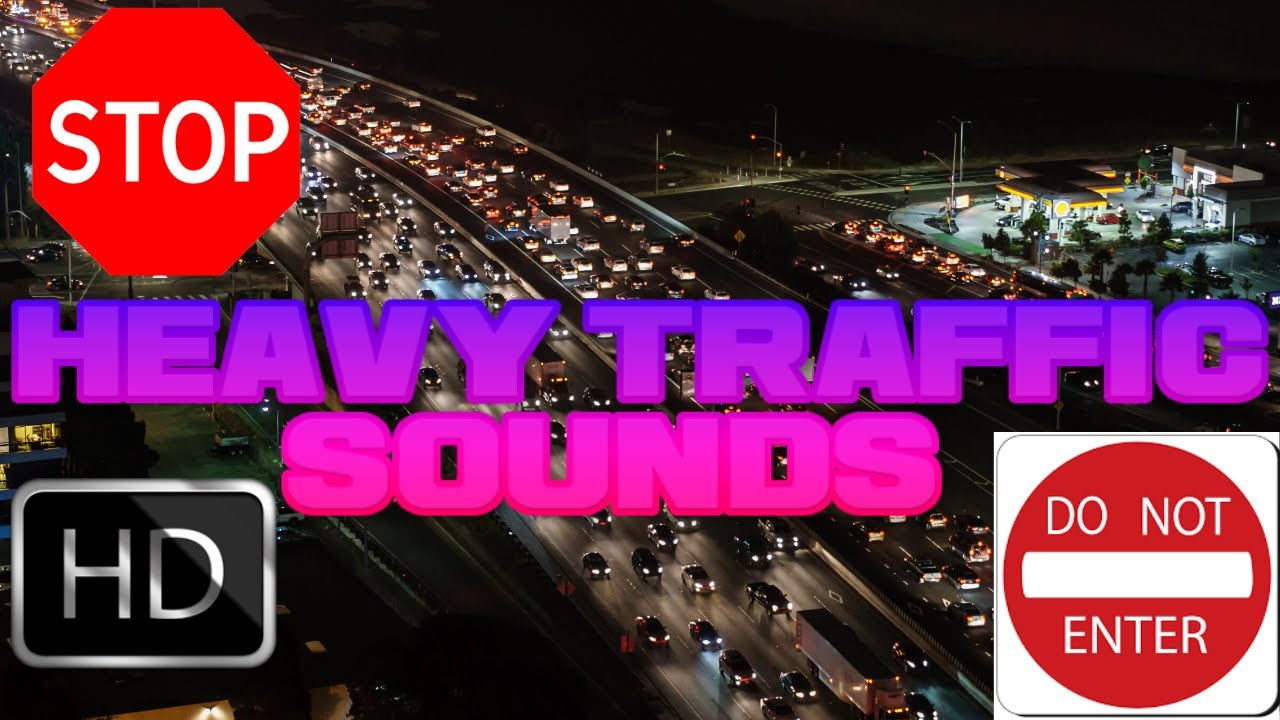 Busy Highway Traffic Sounds - Virtual 3 HOURS Full HD - YouTube