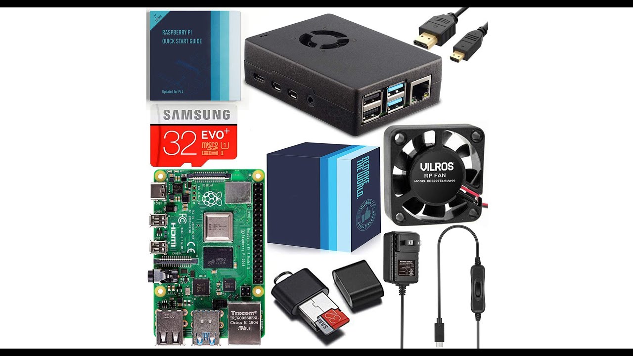 Vilros Raspberry Pi 4 Complete Starter Kit with Fan-Cooled Heavy-Duty ...