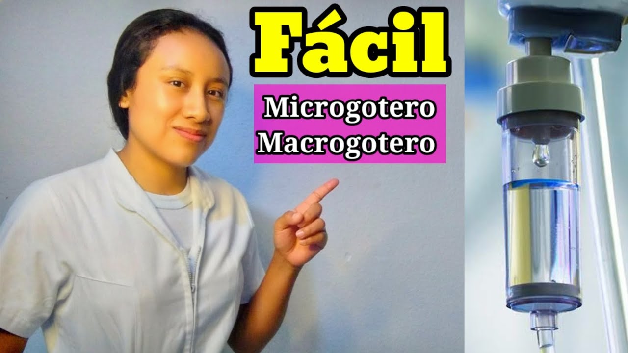 👉Como calcular goteo para soluciones intravenosas 🩸/Microgotero ...