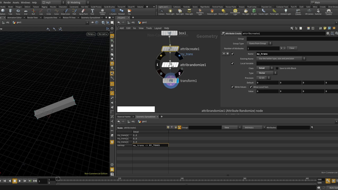 houdini 16 /// vector atribute - YouTube