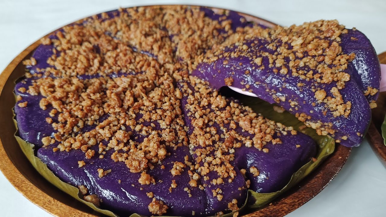 Sikreto Ng Masarap Na Ube Kalamay Lansong - YouTube