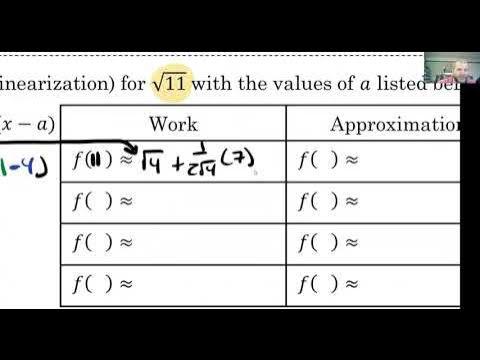 Linearization Example of root 11 page 64 - YouTube