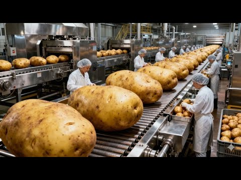 Inside a Modern Potato Factory: From Whole Potatoes to Crispy Hash ...