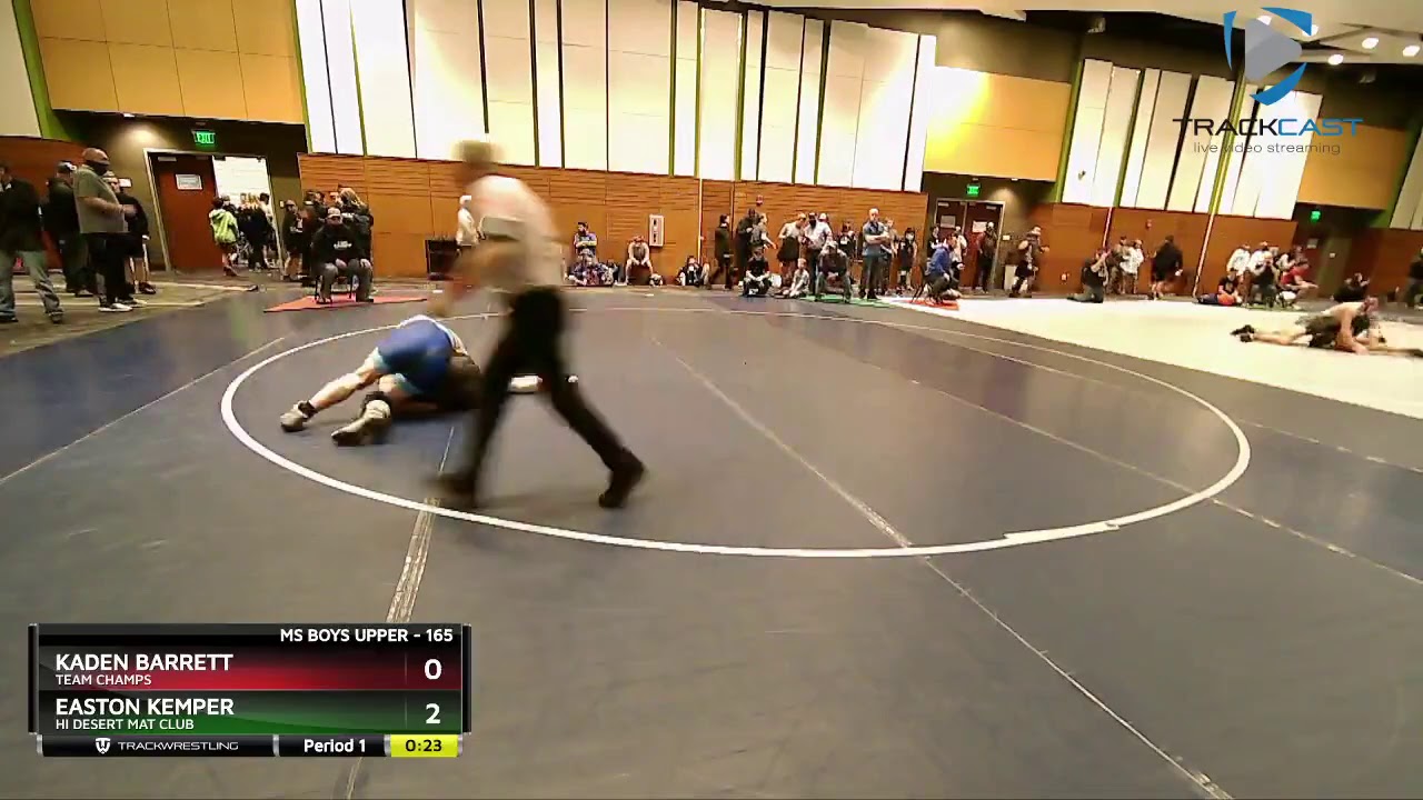MS BOYS 165 Kaden Barrett Team Champs Vs Easton Kemper Hi Desert Mat ...