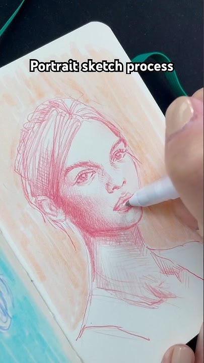 Drawing portraits in sketchbook | sharing my daily art process #dailyart #sketchbook # ...