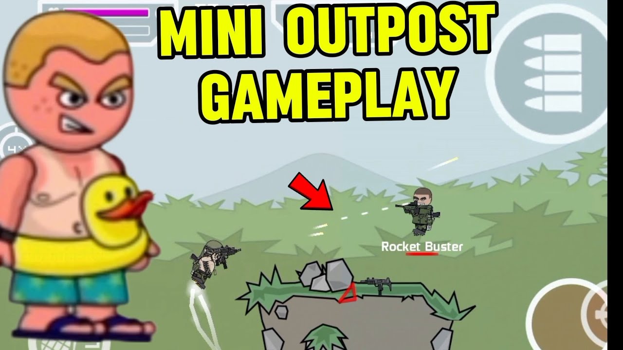 mini militia - mini outpost gameplay 😱 #1 - YouTube
