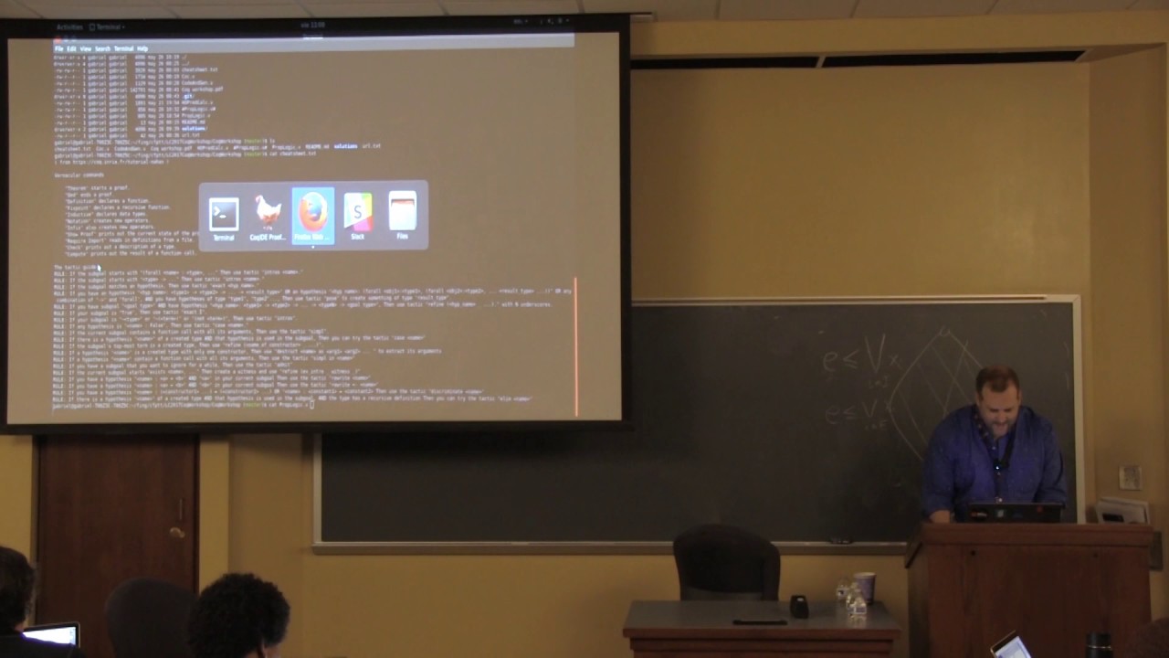 Gabriel Claramunt Introduction To Coq Part 2 Of 2 λc 2017 Youtube