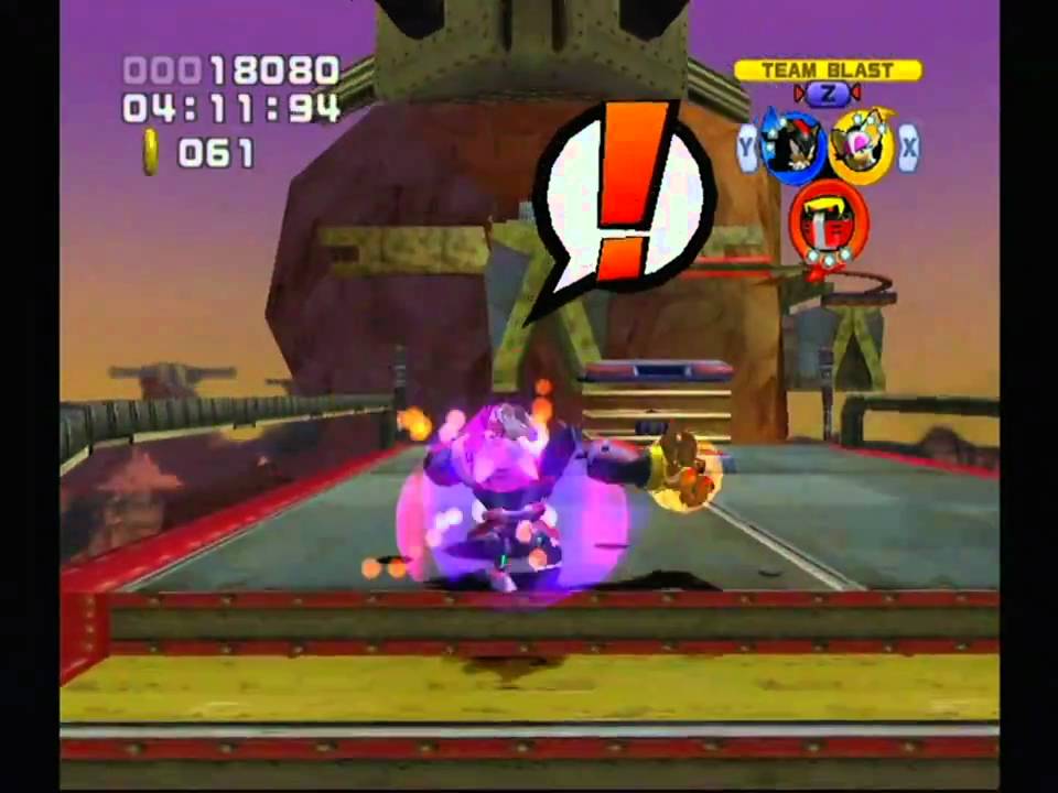 Sonic Heroes (GC) Team Dark Bullet Station Mission 1 A Rank - YouTube