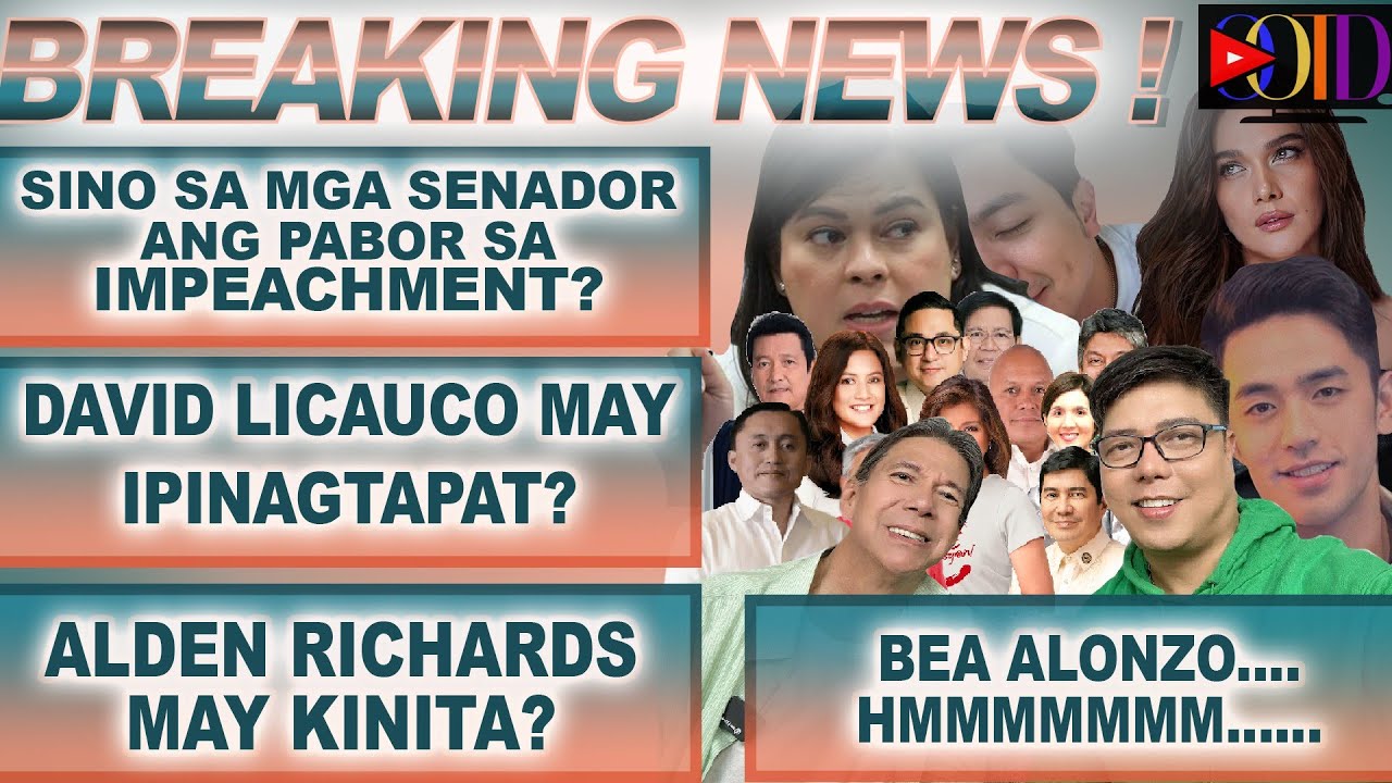 SINO SA MGA SENADOR ANG PABOR SA IMPEACHMENT? DAVID L. MAY IPINAGTAPAT ...