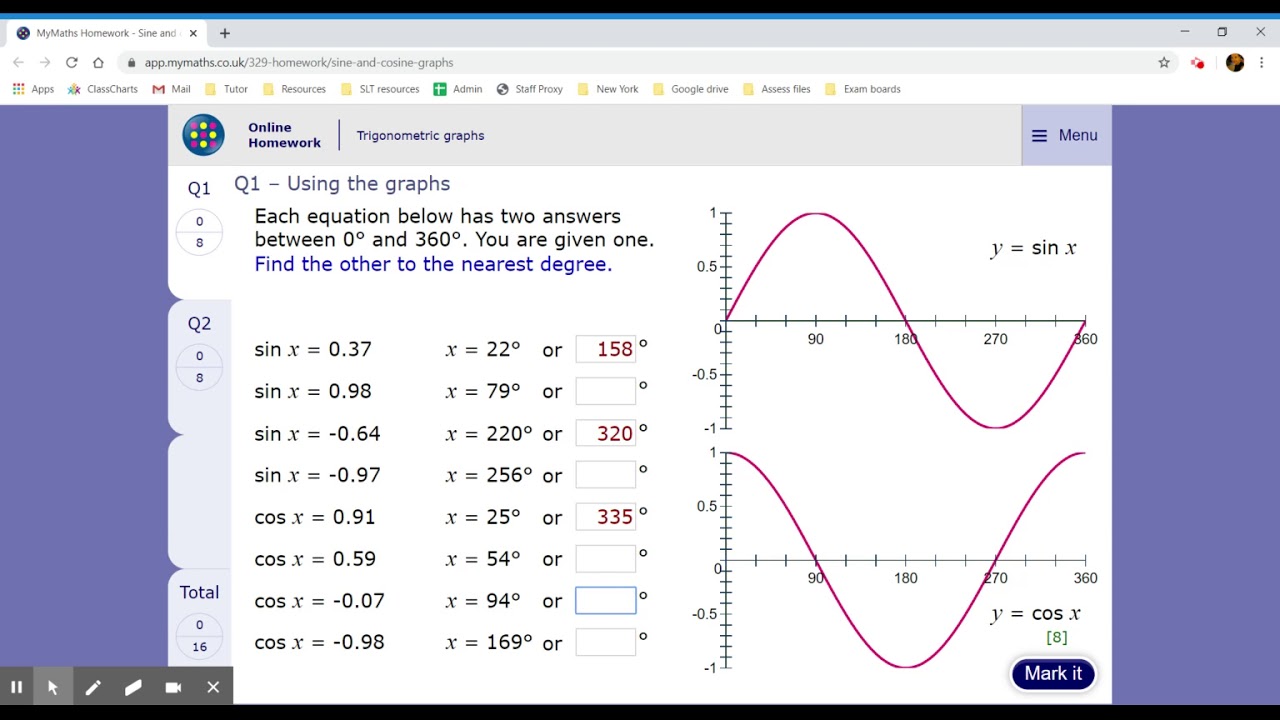 Extension help video - Trig graphs - YouTube