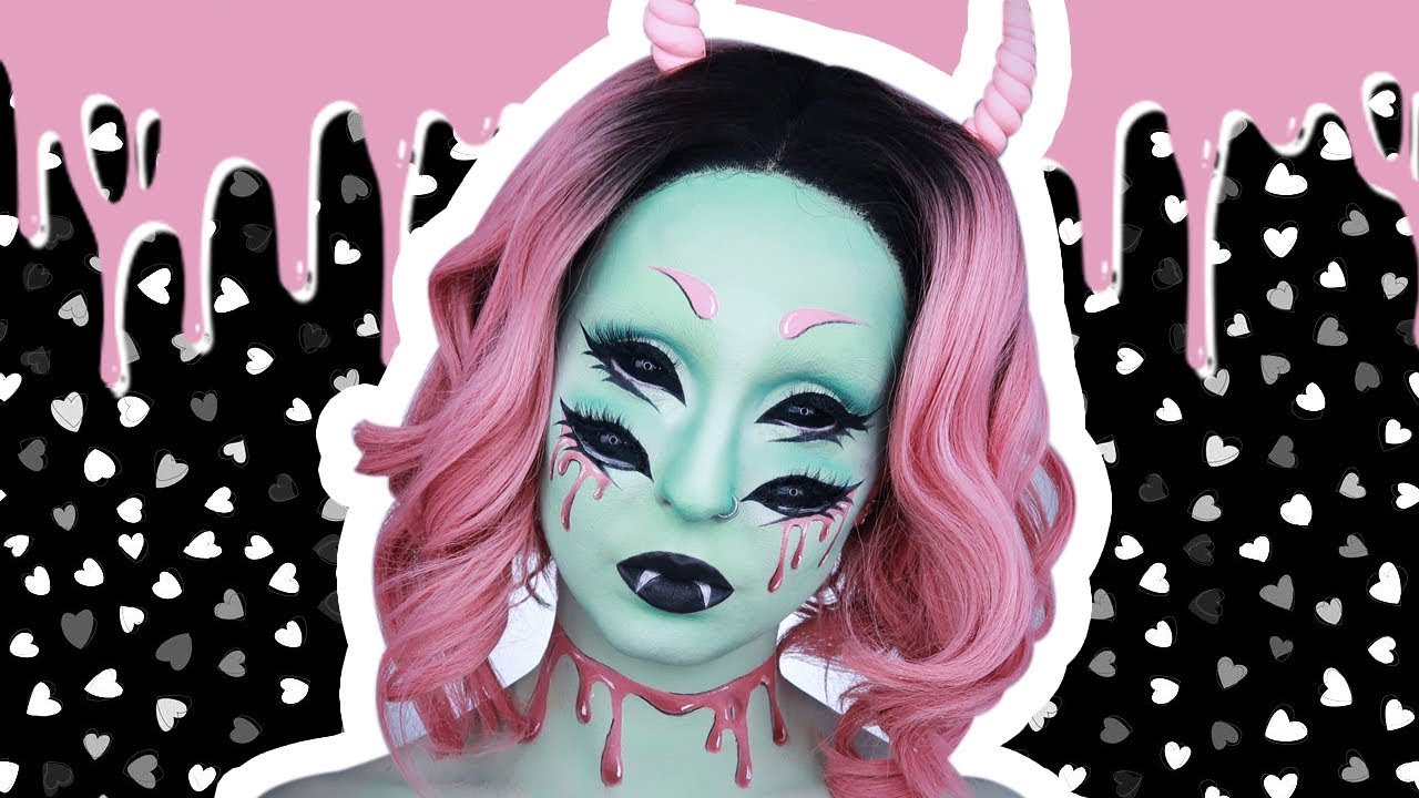 Monster Girl | Maquillage Halloween - YouTube