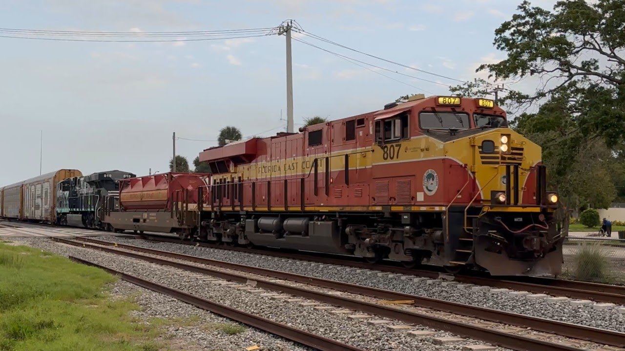 FEC Train 101 Strawbridge Ave. Melbourne 6:58am 7-10-24 - YouTube