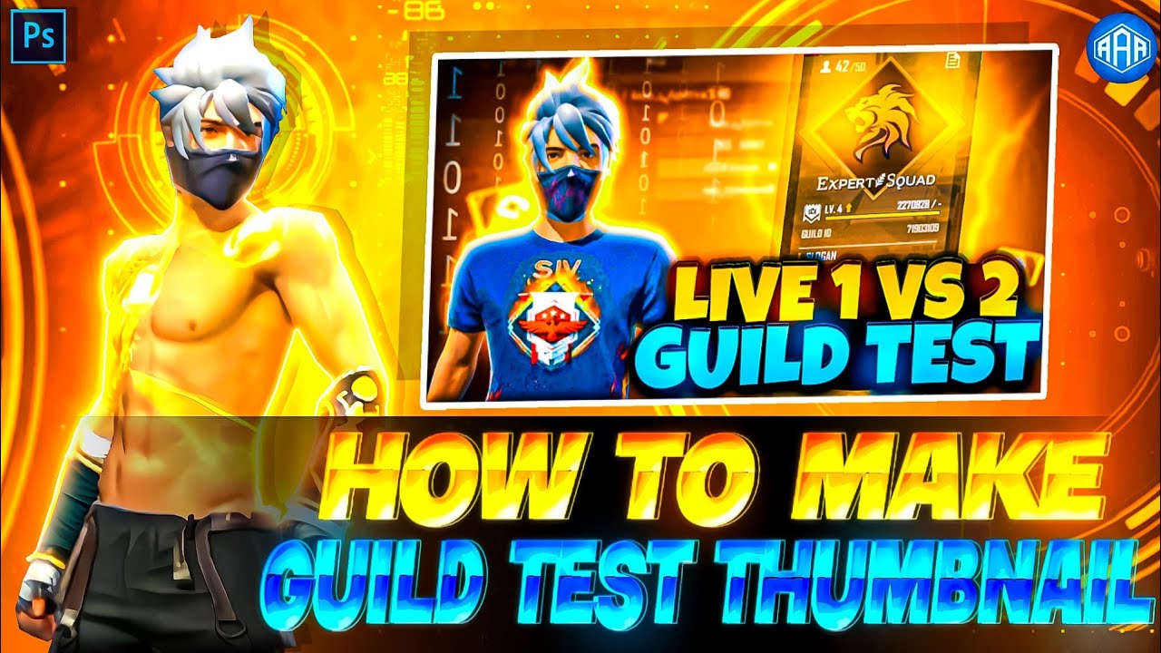How To Make Guild Test Thumbnail In Android | Guild Test Thumbnail Kese ...