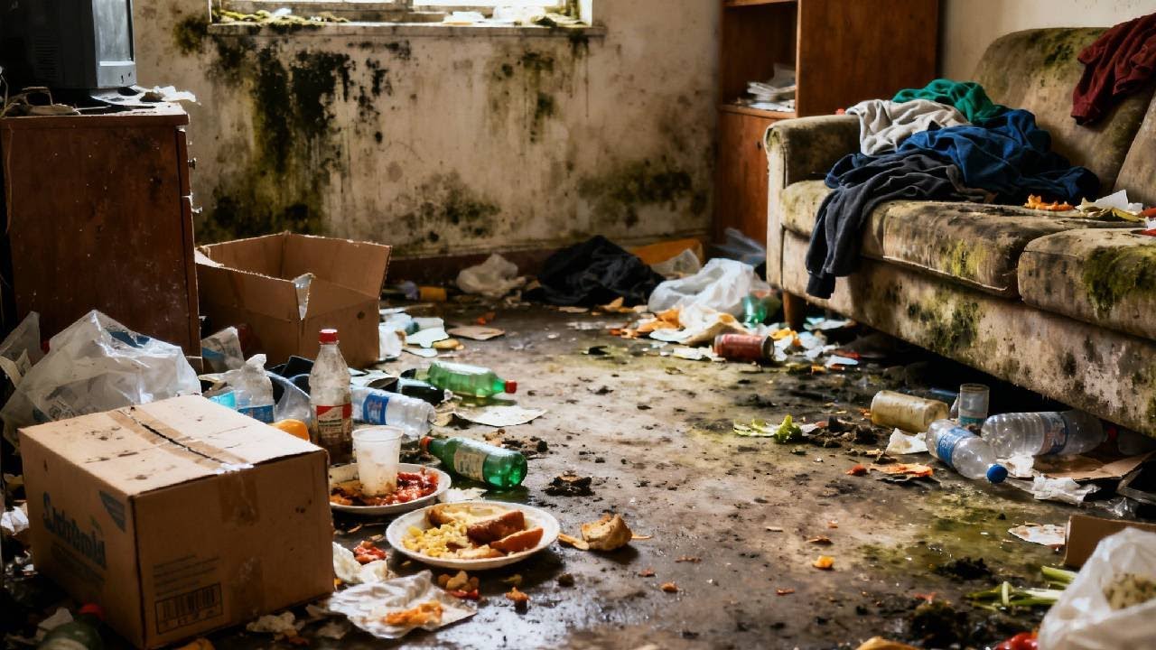 😥Can you believe this is a cleaning service's home? It's so dirty ...