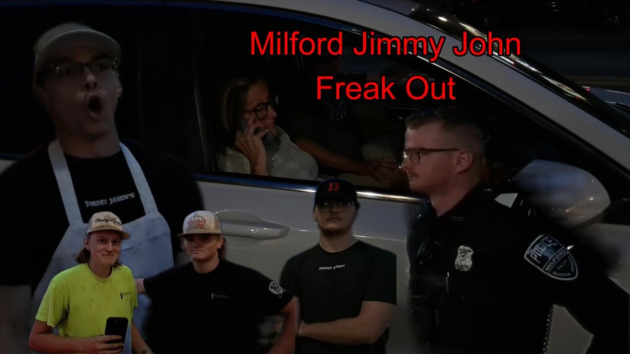 Jimmy Johns freak out COPS SCHOOLED employees Milford Mi - YouTube