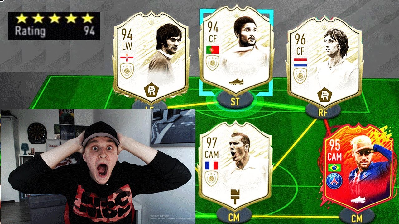 4 ICONS in 194 Rated Team of the season Fut Draft Challenge! - Fifa 20 ...