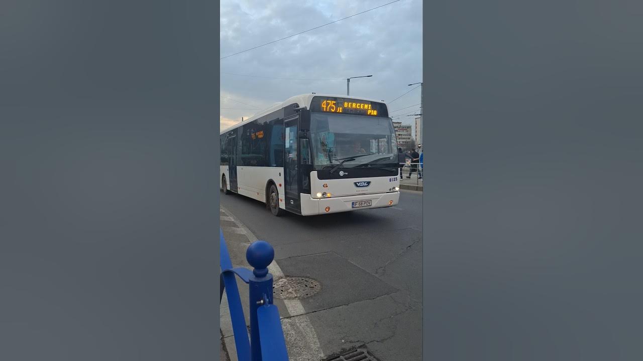 Autobuzele VDL Berkhof #8226(439)+#8125(475)+ZTE Granton #7275(232) traversând zona Piata ...