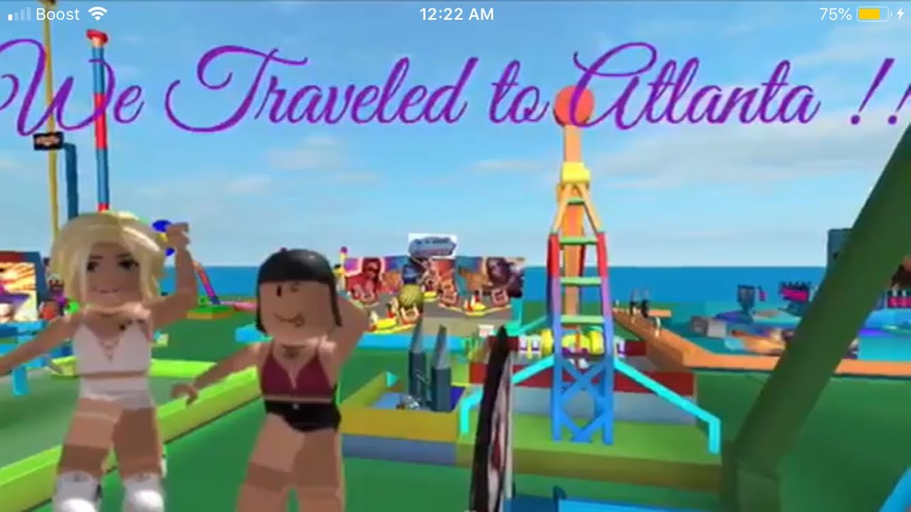 WE WENT TO A THEMEPARK IN ATLANTA|| ROBLOX ROLEPLAY|| - YouTube
