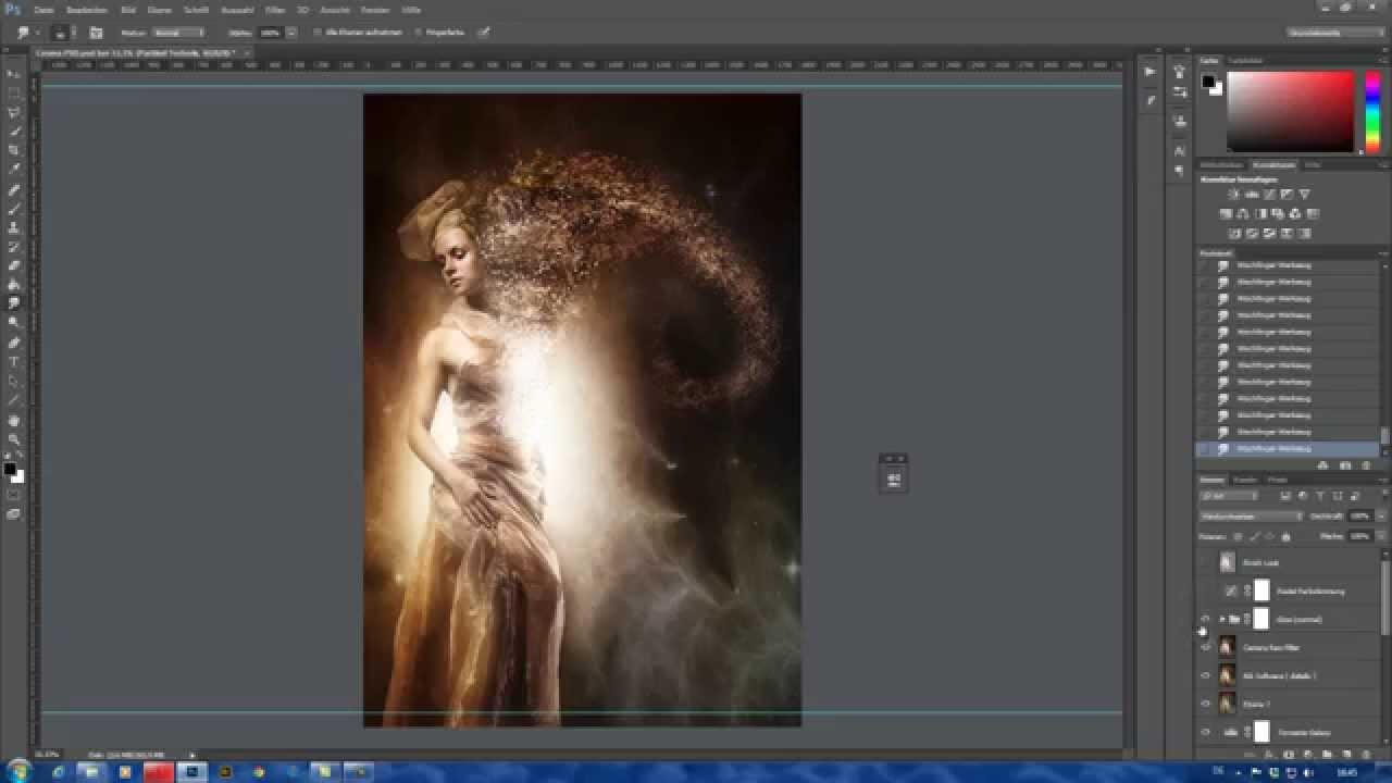 "Cosma" Photoshop cc 2014 Tutorial Partikel Effekt + PSD + Stockbild ...