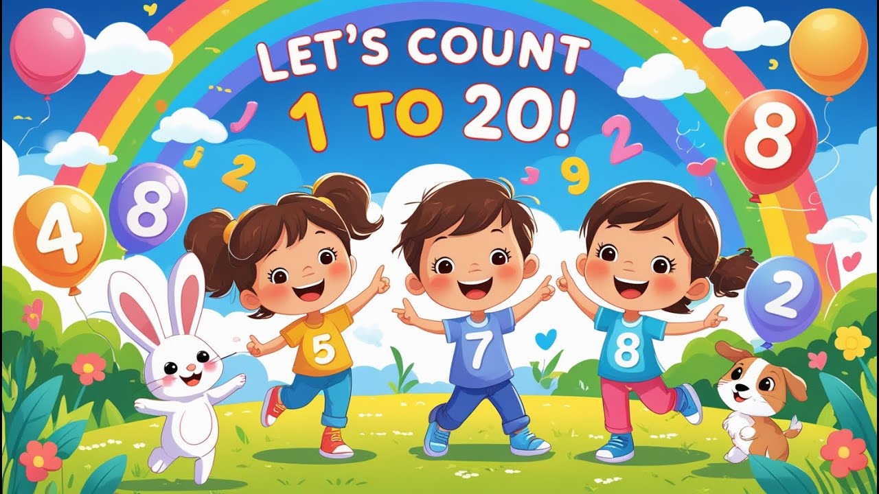Let's Count 1 to 20! | Fun Number Song for Kids & Toddlers 🎵 - YouTube