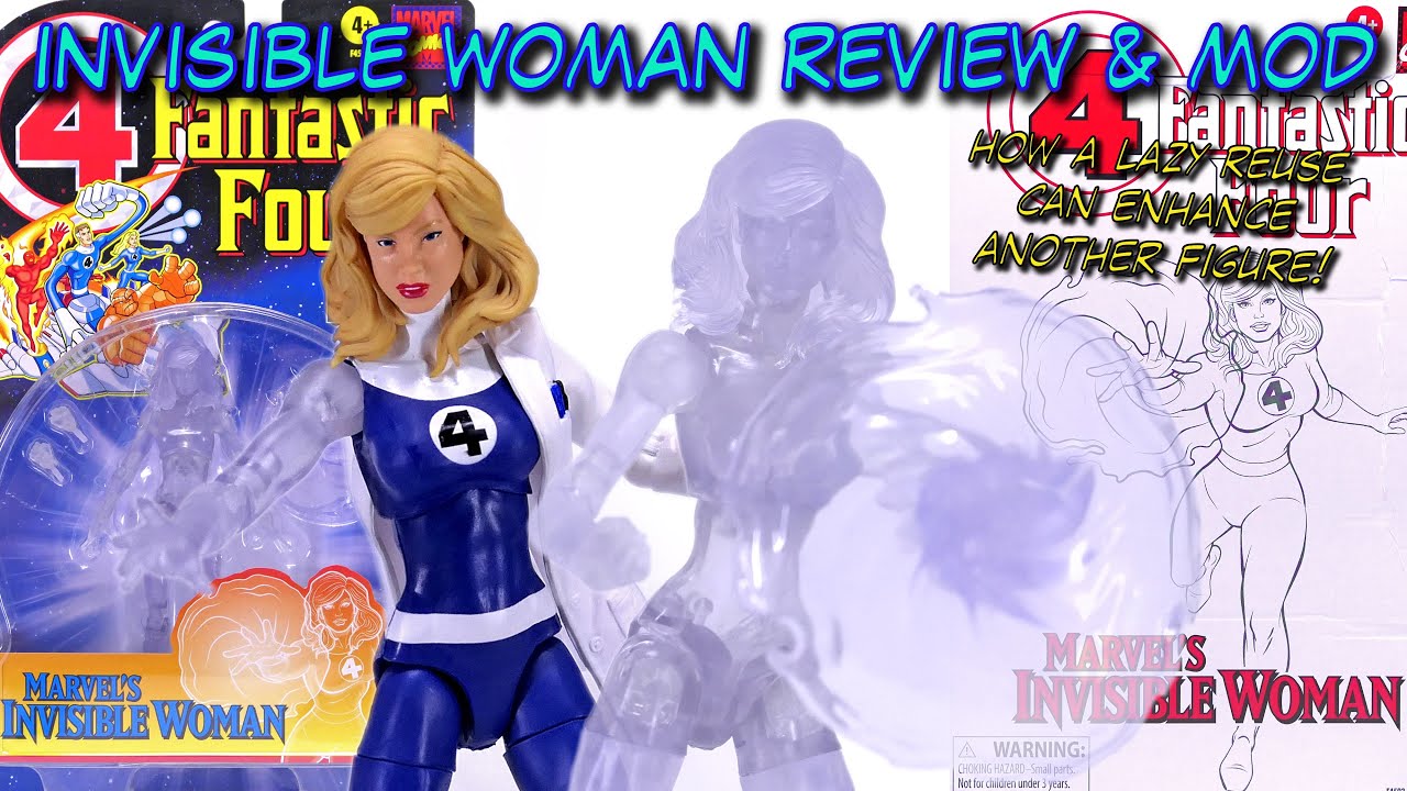 Invisible Woman Unboxing Review and Mod Hasbro Marvel Legends Pulse ...