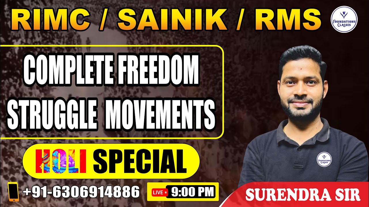 RIMC / SAINIK / RMS | COMPLETE FREEDOM STRUGGLE MOVEMENTS | HOLI ...