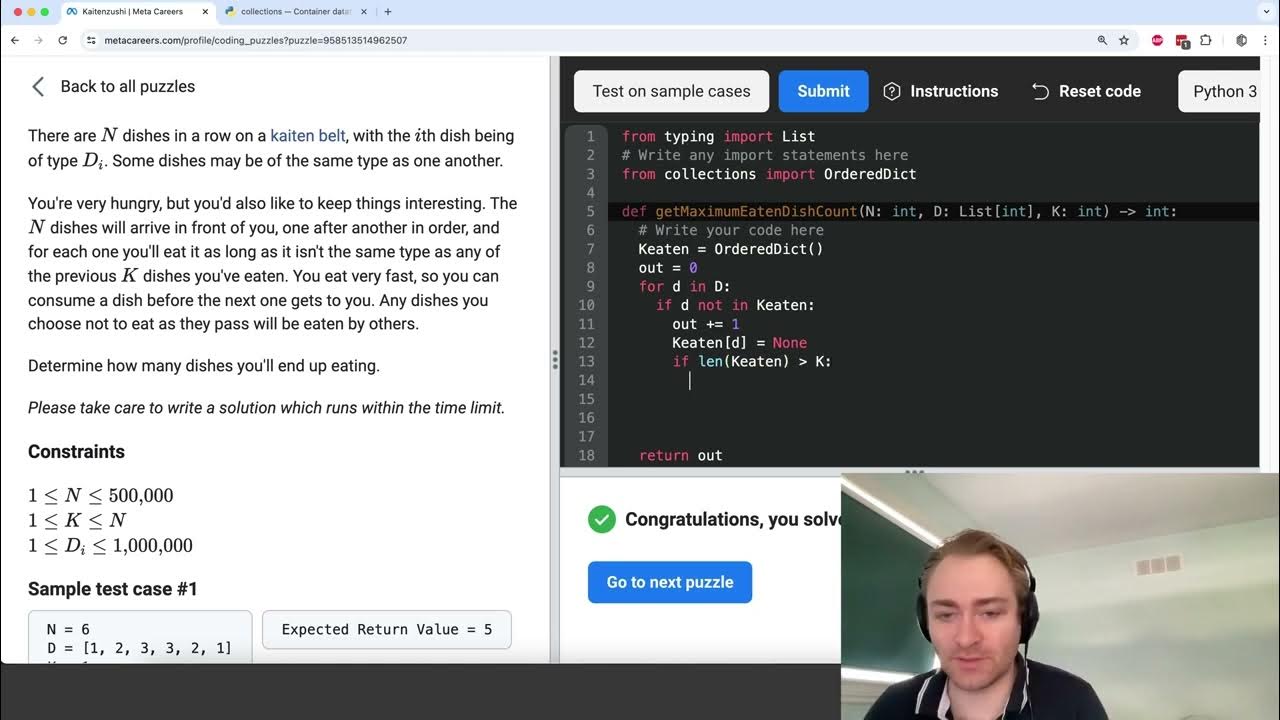 Solving meta coding puzzles: Level 1: Kaitenzushi - YouTube