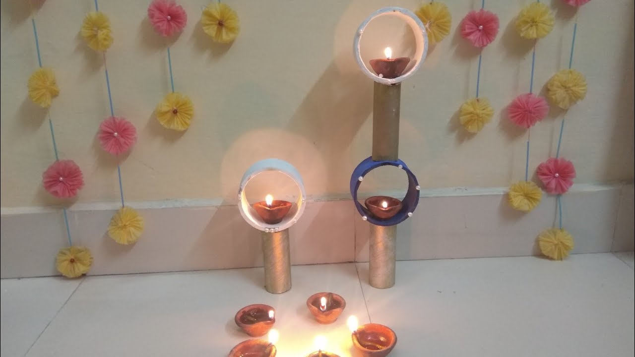 Best out of waste material //best ideas for Diwali decoration //diwali ...